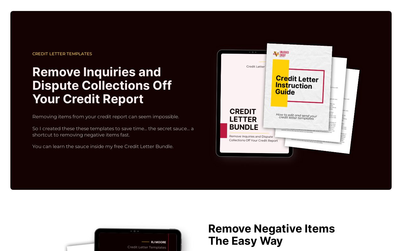 Credit Letters Bundle | Unlocked Credit Mastery